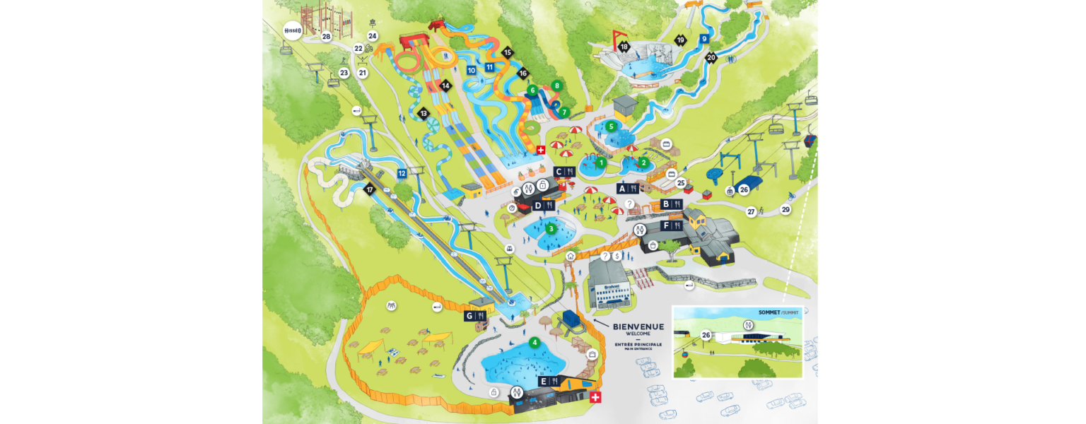 Cartes de la montagne - Bromont, montagne d'expériences